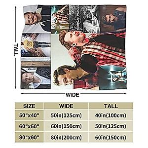 Morgan Wallen Collage Blanket, Soft Throw Blanket Singer Merchandise Fan Gift Soft Breathable Lightweight Flannel Blanket for Home Living Decor Sofa Couch Bed Bedroom 50x40 in