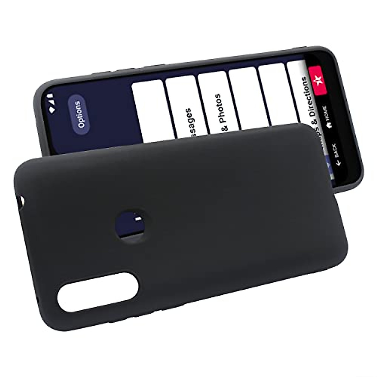 Lacass Jitterbug Smart3 Case, Silicone Soft TPU Bumper Durable Flex and Easy Grip Case for Jitterbug Smart 3 (2021) for Seniors (aka Lively Smart) (Black)