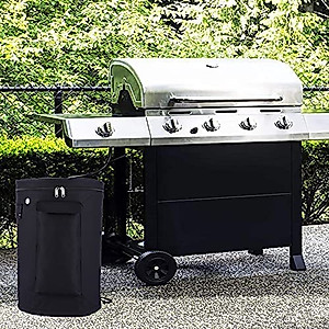 Kovshuiwe 600D Heavy Duty Propane Tank Cover Fits Standard 20 lb Tank Cylinder, Outdoor Propane Tank Storage Cover with Stable Tabletop Feature UV Weather Resistant 12.5" Dia x 18.5" H