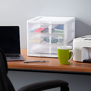 Sterilite ClearView 3 Storage Drawer Organizer