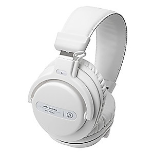Audio-Technica ATH-PRO5XWH Professional Closed-Back Dynamic Over-Ear DJ Monitor Headphones, White
