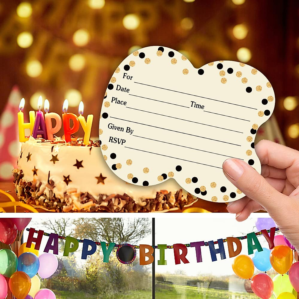 Haizct 15 Pack 30th Birthday Party Invitations With Envelopes,30th Party Invitations,30th Celebration,Birthday Party Invitations Cards For Adults