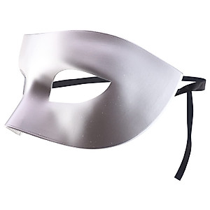 Trendy Apparel Shop Half Mask Venetian Masquerade Ball Costume - Silver