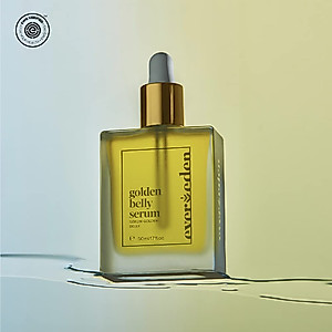 Evereden Golden Belly Serum, 1.7 fl oz. | Belly Oil for Pregnancy | Clean Women's Body care for Pregnancy and Postpartum | Natural and Plant Based Maternity Skincare | Non-Toxic Stretch Mark Oil