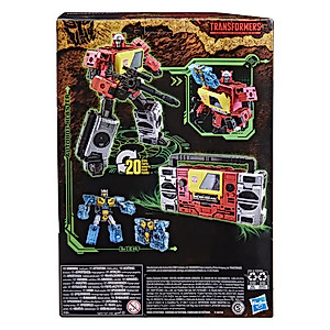 Transformers Toys Generations War for Cybertron: Kingdom Voyager WFC-K44 Autobot Blaster & Eject Action Figure - Kids Ages 8 and Up, 7-inch