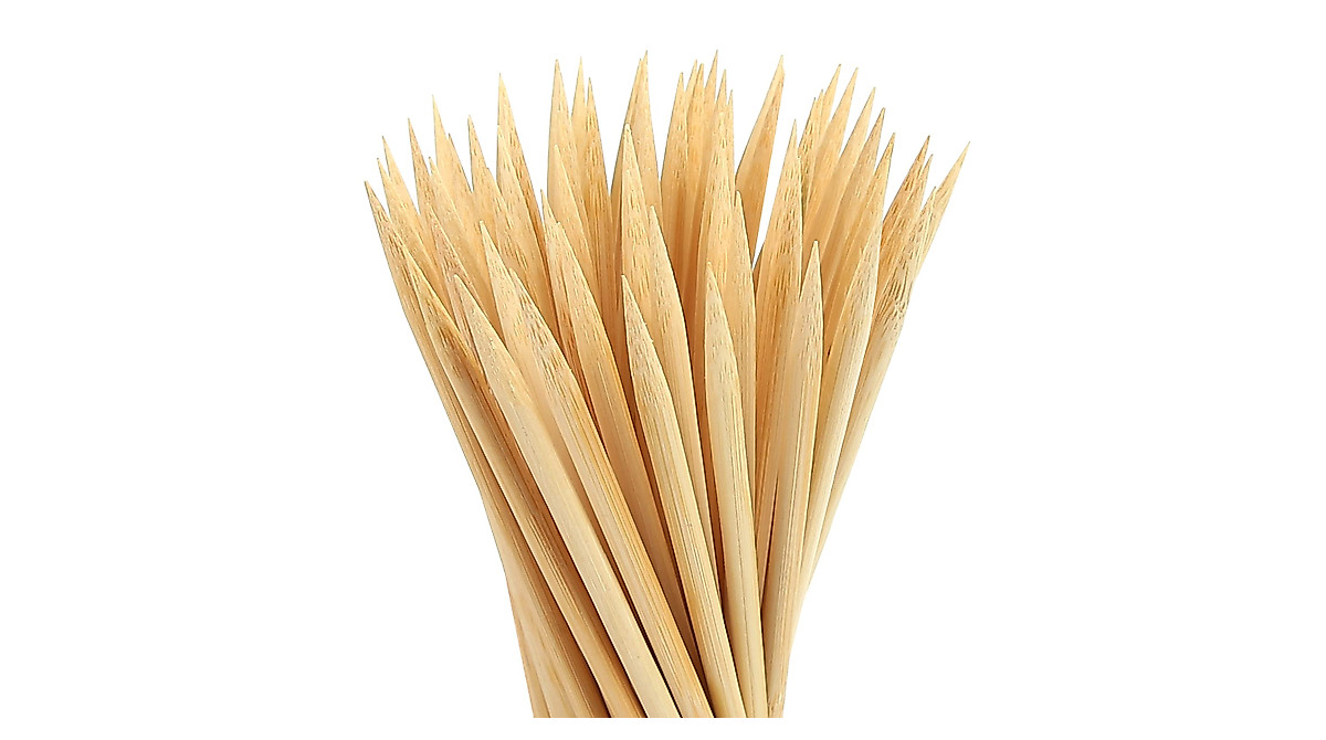 HANSGO Wooden Candy Apple Skewers - 7-Inch Bamboo Food Picks