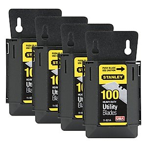Stanley Hand Tools 11-921A 100 Pack Utility Knife Blades & Dispenser 4