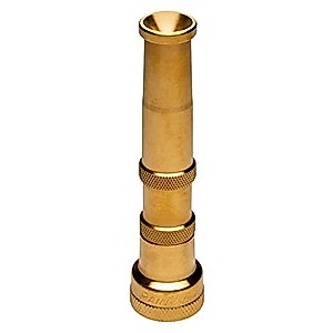 Rain Bird HENZLB5ADJ 5" Solid Brass Garden Hose End Water Nozzle, Lead-Free, Twist Adjustable Spray