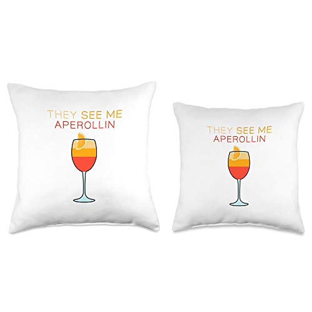 My favorite App ist Aperol love spritzin summer aperol Spritz Favorite Drink Nerd Hype BestSeller 2021 Throw Pillow, 18x18, Multicolor