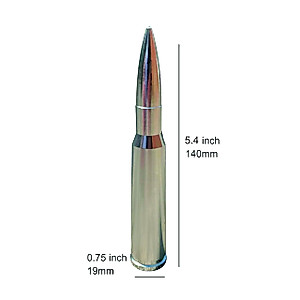 Bullet Antenna Car Truck Accessories for Ford F150 F250 F350 Super Duty Raptor Bronco Trucks Dodge RAM 1500 2500 3500 (Fits All Truck Model Years) Made with 6061 Billet Aluminum Construction