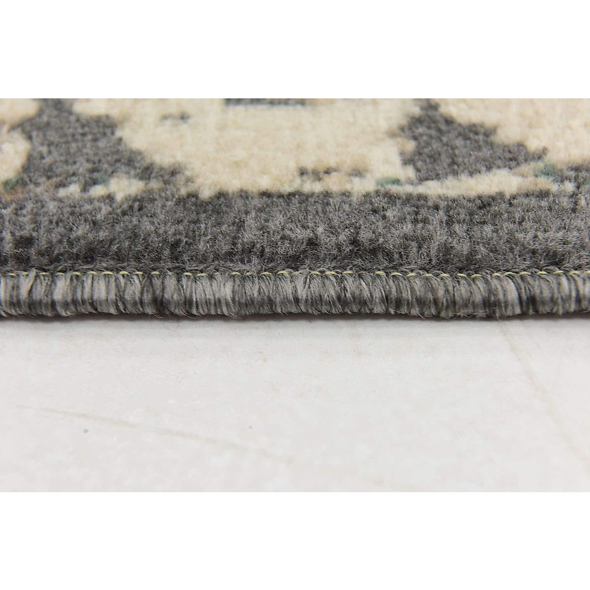 Unique Loom Tuareg Collection Vintage Distressed Traditional Area Rug (9' 0 x 12' 0 Rectangular, Gray/ Beige)