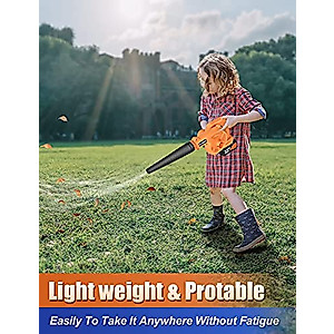 Blower Cordless，with 21V 4.0 Ah Lithium Battery Powered , 2 in 1 Sweeper & Vacuum for Clearing Dust,,Car Vacuum, Patio/Deck/Garden Cleaning, Garage Dusting