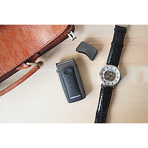 RBANER Battery Powered Beard Shaver for Men, Portable Electric Clipper, Cordless Facial Hair Trimmer, Safe Blade, Single Foil Professional Mini Razor, MB-043