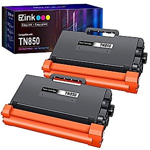 E-Z Ink (TM) Compatible Toner Cartridge Replacement for Brother TN850 TN-850 TN820 TN-820 for HL-L6200DW HL-L5200DW MFC-L5850DW MFC-L5700DW MFC-L5800DW MFC-L5900DW New Version (2 Black, High Yield)
