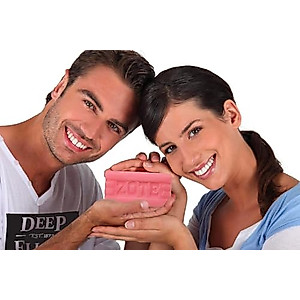 Jabon Zote Blanco Laundry Flakes 17.6 oz and Laundry Soap Bar Pink 14 oz, Stain Remover Laundry Detergent for Clothes Catfish Bait, Super Washing Travel Jabon Para Lavar Ropa Pink Underwear Clothes