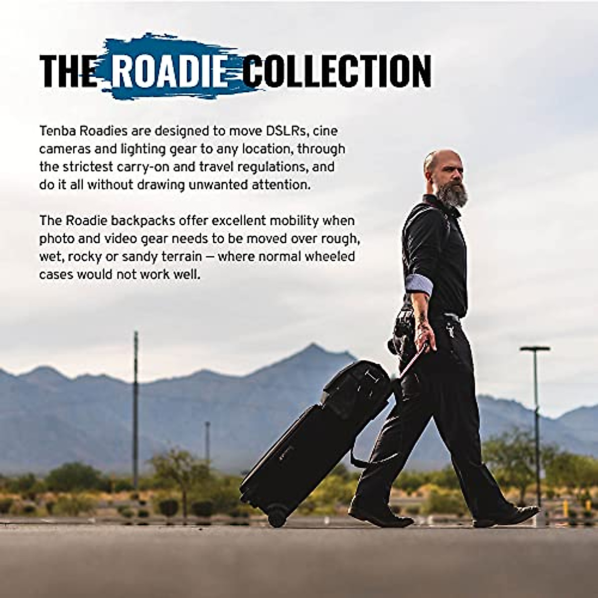 Tenba Roadie Air Case Roller 21 US Domestic Carry-On Camera Bag with Wheels (638-715)