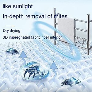 Electric Heating Bathroom Towel Rack Perforated 304 Stainless Steel Bright Intelligent Drying Electric Towel Rack,Silver