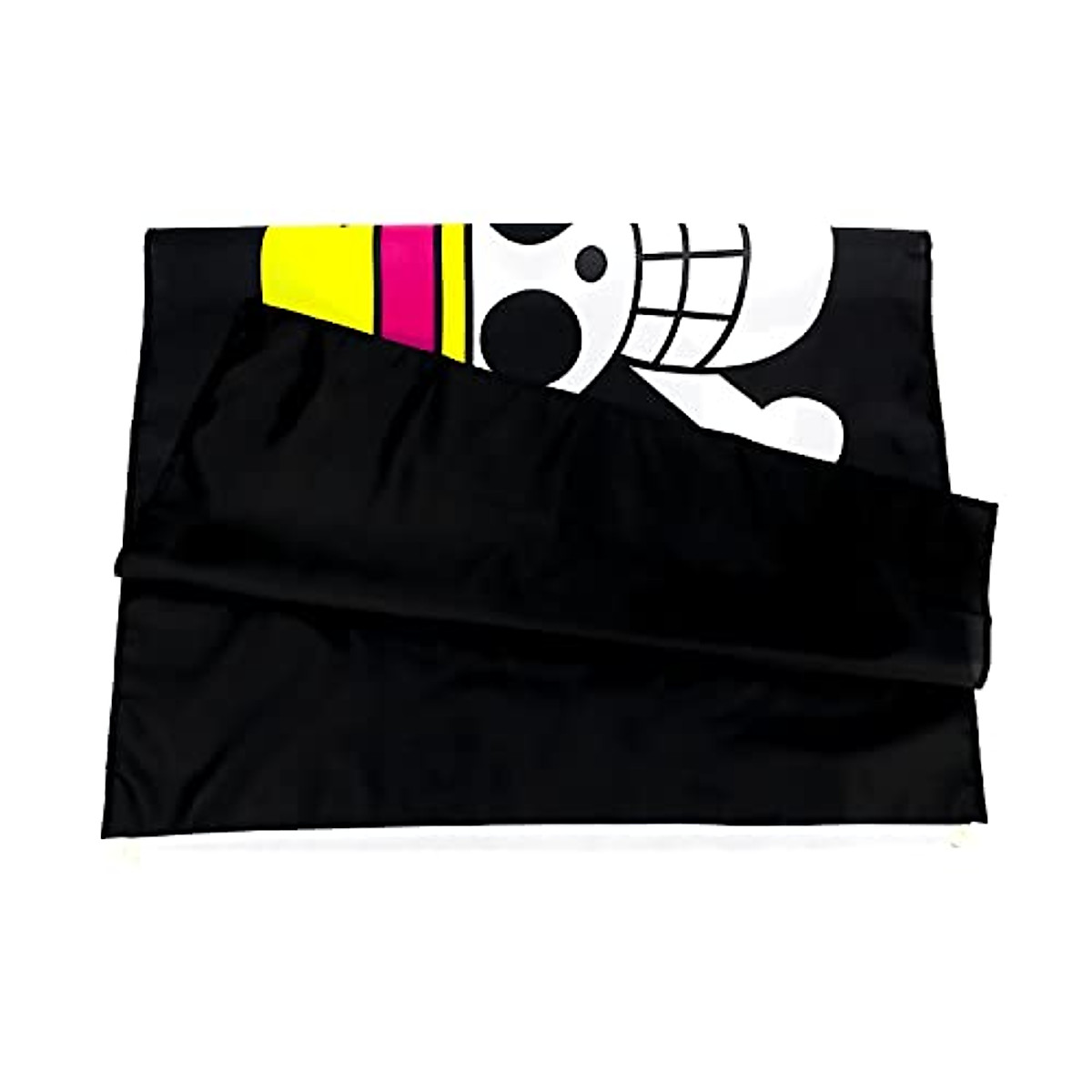 27.5 X 43.3 Inches Luffy's Straw Hat Pirate Flag ,70cm X 110cm OP Anime Jolly Roger Pirate with Straw Hat Flag