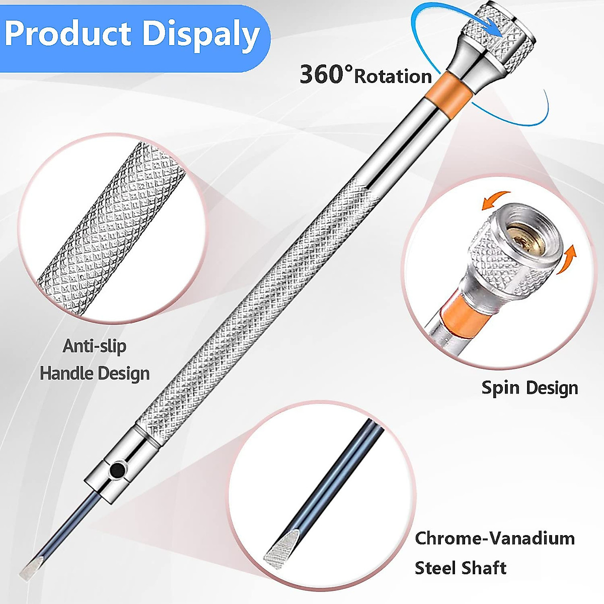 13PCS Professional Watch Screwdriver Set, SHEGATO Micro Precision Glasses Repair Kit, with 13PCS 0.2-2.0MM Extra Replace Blades, for Eyeglass Sunglass Watchmaker Jewelry Computer Phone Small Tools