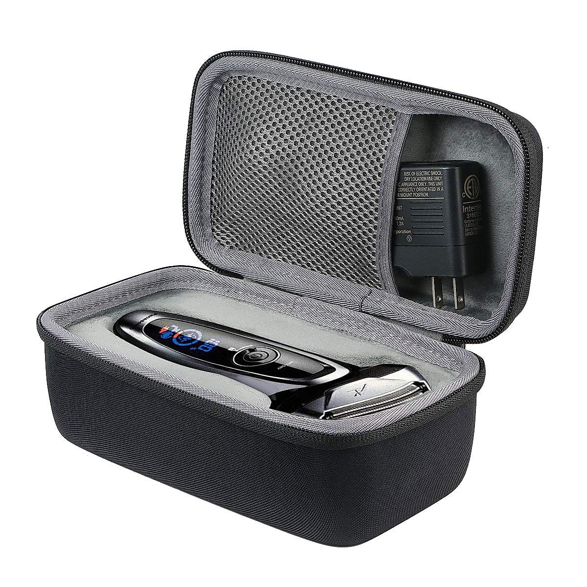 co2CREA Hard Travel Case Replacement for Panasonic Arc5 Electric Razor Men's Shave ES-LV65-S