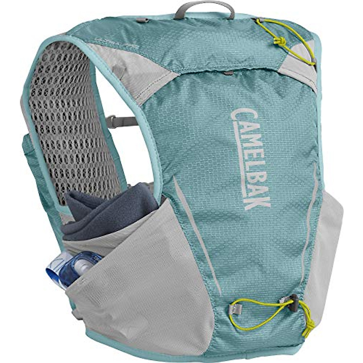 CamelBak Women's Ultra Pro Hydration Vest 34 oz, Aqua Sea/ Silver, M