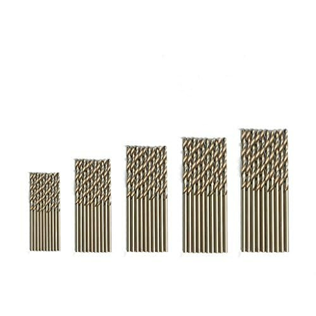 50 PCS,M35 Cobalt Twist Drill Bits, 1/16", 5/64", 3/32", 7/64", 1/8" [10pcs for Each]