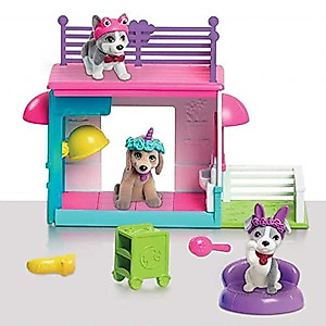 Barbie Pets Spa Day Playset, 8 Piece Connectible Playset with Pet Figures and Accessories, by Just Play