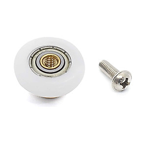 4pcs x Shower Door Rollers,Roller Diameter 19/23/25mm for The Bathroom Pan Glass Sliding Door Pulleys/Runners/Wheels (25mm)