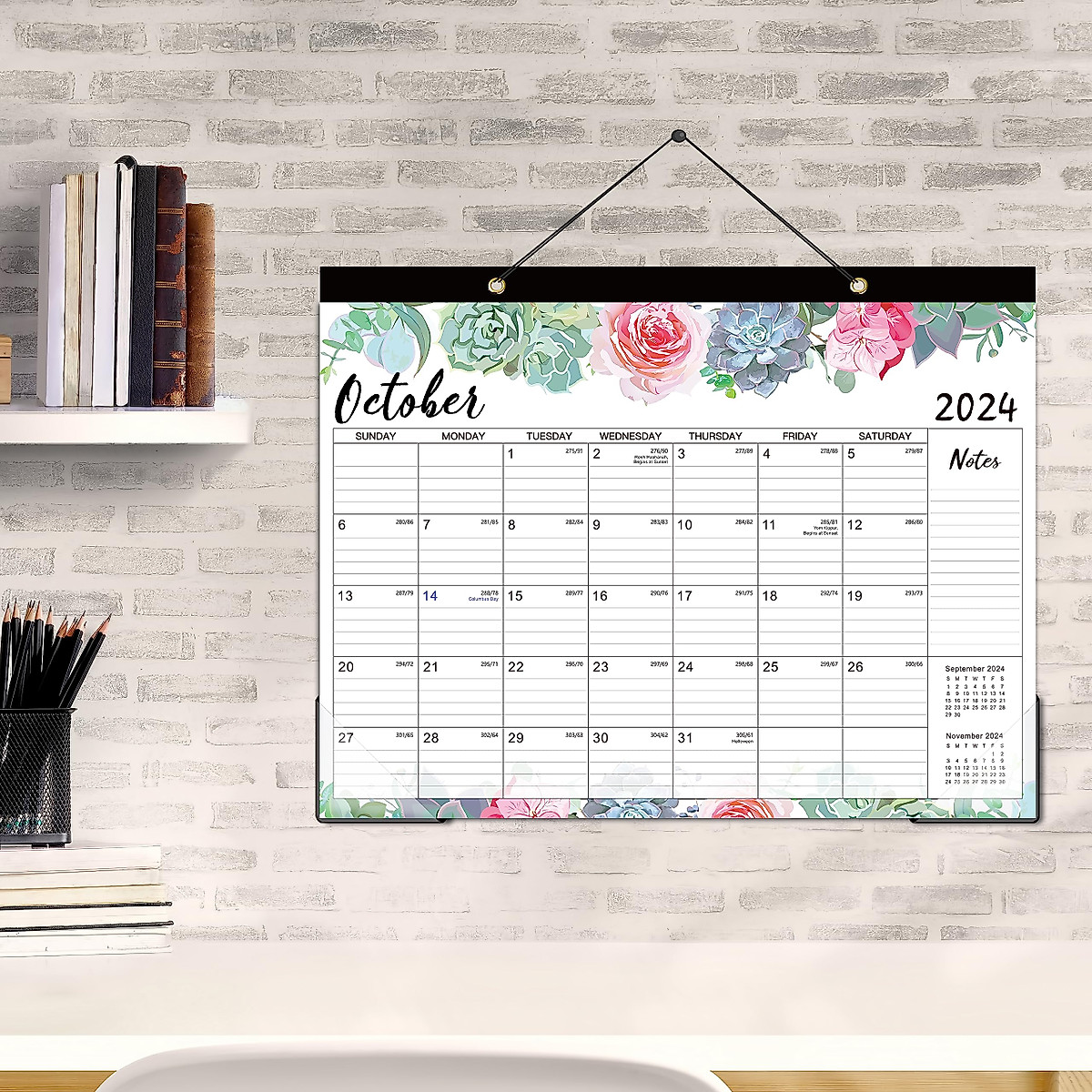 2023-2024 Desk Calendar - Jan 2023 - Jun 2024, 18 Months Large Monthly Desk Calendar, 22" x 17", Desk Pad, Large Ruled Blocks, to-do Lists & Notes, Best Desk/Wall Calendar for Planning or Organizing