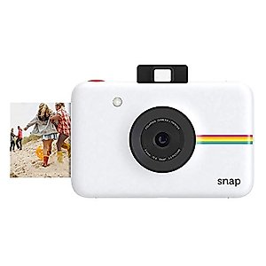 Zink Polaroid Snap Instant Digital Camera (White) with ZINK Zero Ink Printing Technology