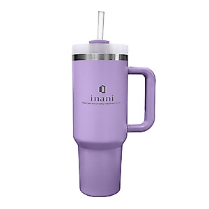 inani 40oz Tumbler With Handle And Straw, Insulated Travel Cup, Leak-Resistant, Spill-Proof Lid, Dishwasher Safe, BPA-Free, Double-Wall Insulated Premium Mug For Hot Or Iced Beverage, Orchid Purple