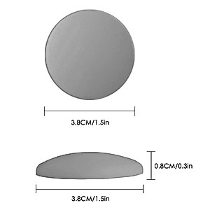 10 PCS 1.57 Inch Door Handle Bumper, findTop Door Stopper Wall,Silicone Wall Protector, Door Knob Guard for Protecting Wall, Doorknobs, Refrigerator Door, Cabinets(White & Gray)