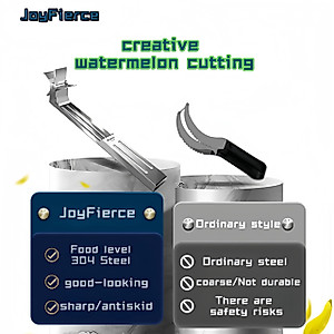 JoyFierce Watermelon Windmill Cutter watermelon cutter slicer tool Slicer 304 stainless steel Fruit knife Watermelon Quickly Cut Tool Kitchen Gadgets with