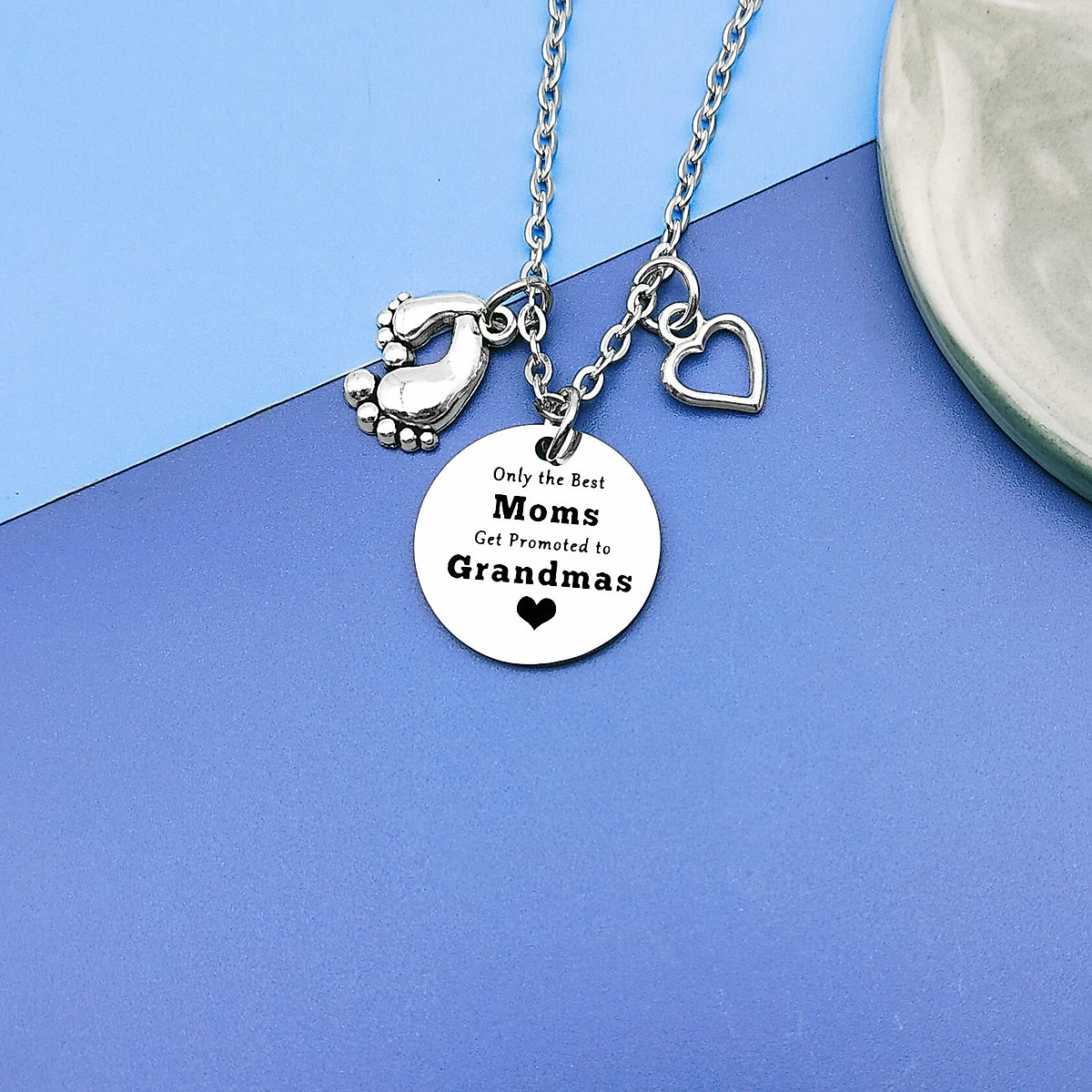 Promoted To Grandma Gifts Grandmother Necklace Pregnancy Announcements Gifts from Daughter New Grandmother Gift Necklace for Her First Time Grandma Gifts Appreciation Gift for Mom Christmas Gift