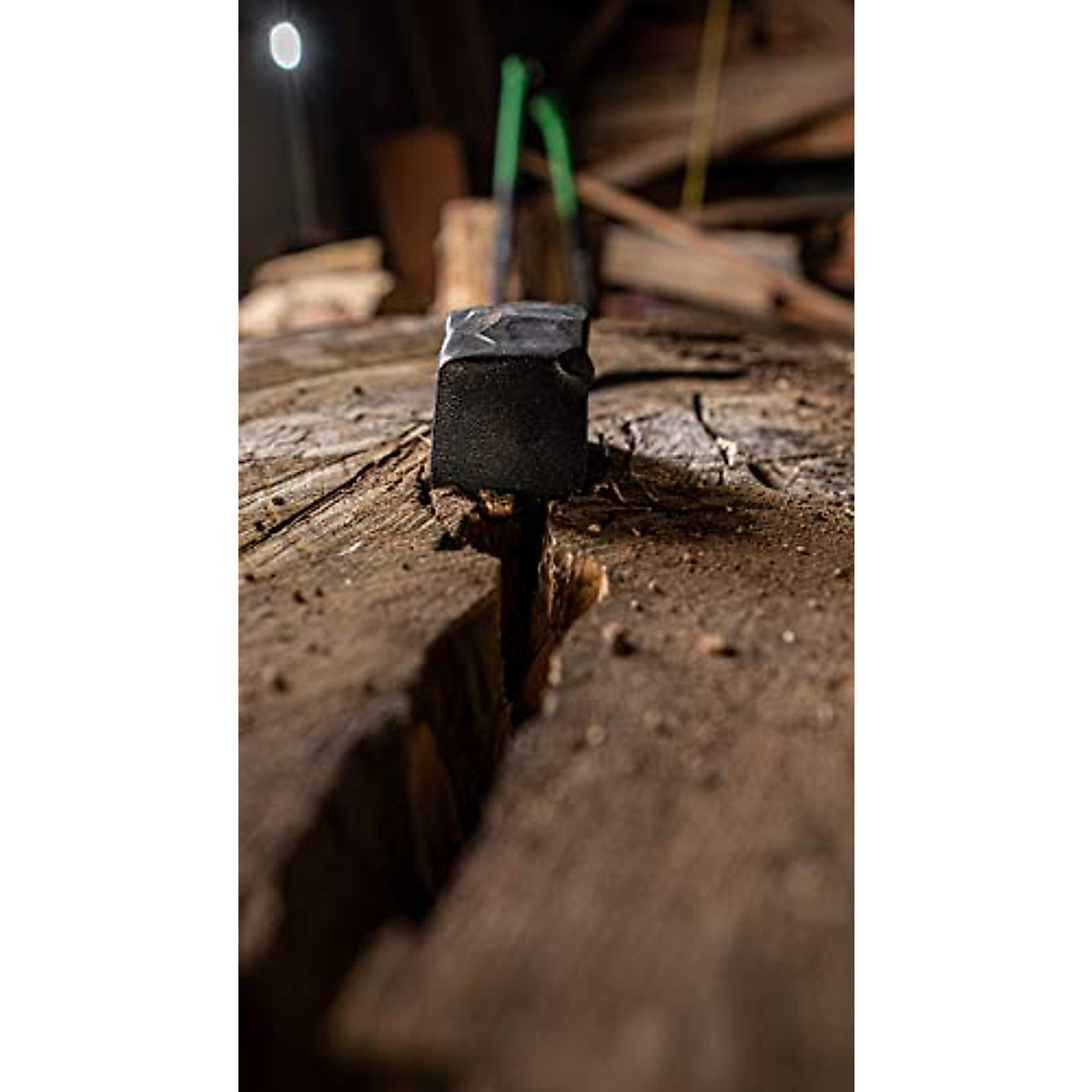 Hooyman Splitting Wedge 5 Pound Log Splitter Tool with Heavy Duty Construction, and Durable High Strength Steel for Tree Felling, Wood Chopping, Land Management, Gardening, Camping, and Outdoors