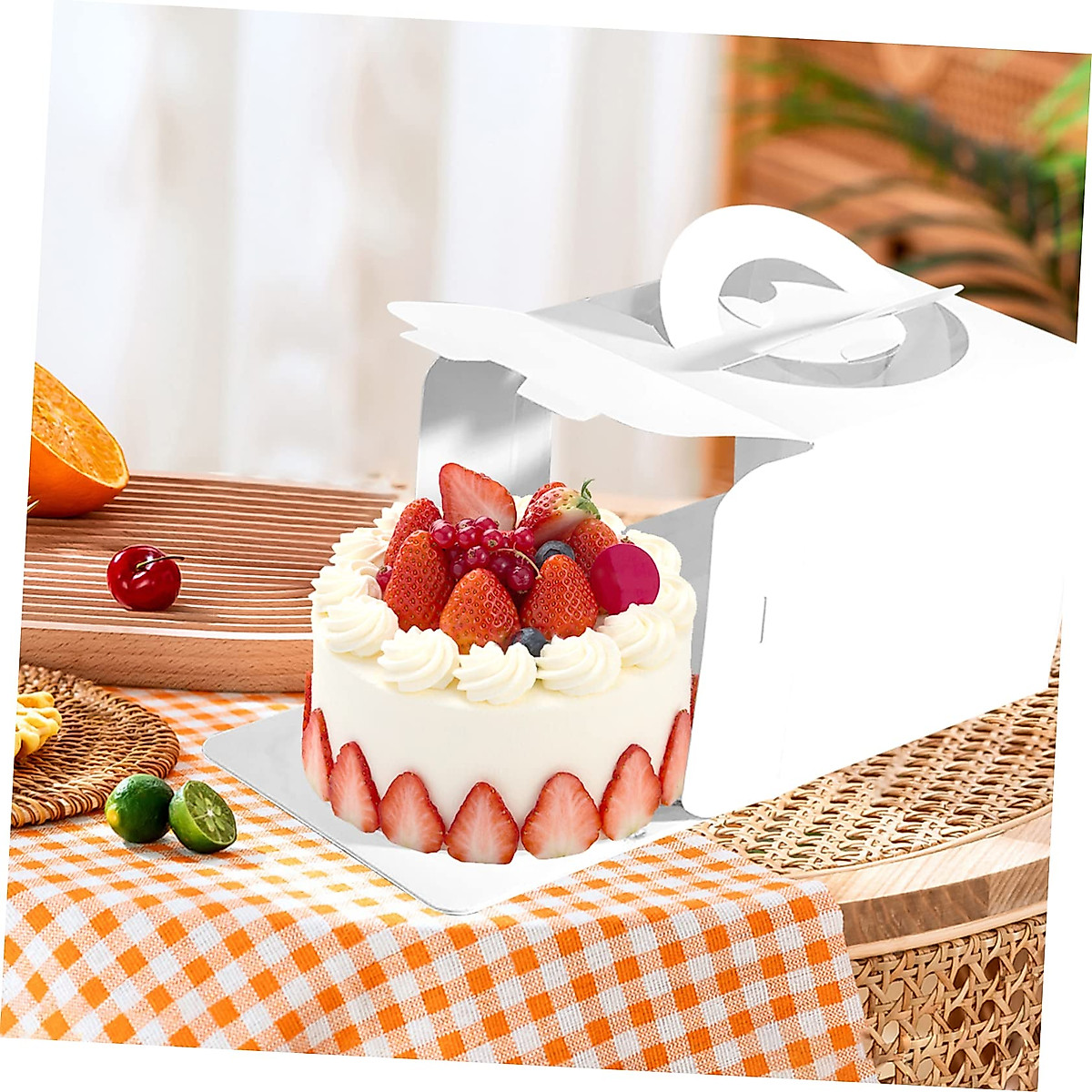 NOLITOY Handheld Cake Carrier Box 10pcs Cake Packing Boxes for Wedding Birthday