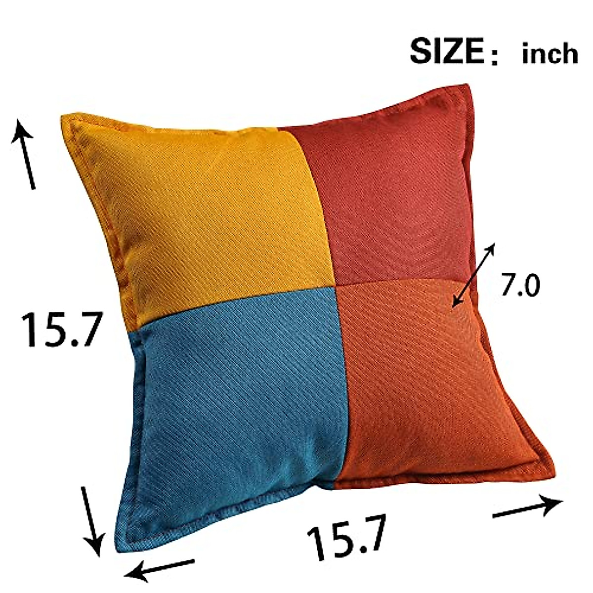 P PURLOVE Colorful Sleeper Sofa, Sofa with Adjustable Backrest and Adjustable Armrests, Small Couch with Solid Wood Legs and 2 Colored Pillows for Small Space, Apartment, Dorm