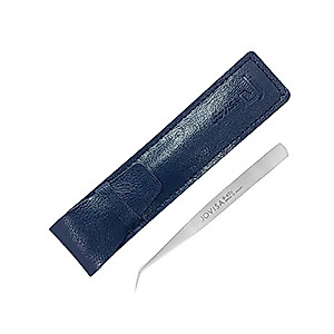 JOVISA R-6Ds Tweezer Made In Japan Eyelash Extension Tweezers for Mega Volume And 3D 6D Mink Eyelash, SUS 304 Stainless Steel Straight Angled Tip False Eyelash Extension Supplies