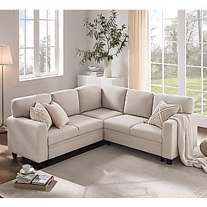 RedLemon Sectional Sleeper Sofa with Pull Out Couch Bed, 80'' Convertible L Shaped Couch with Storage Chaise & USB Charging Port, Comfy Sofa Couch for Living Room, Apartment, Beige