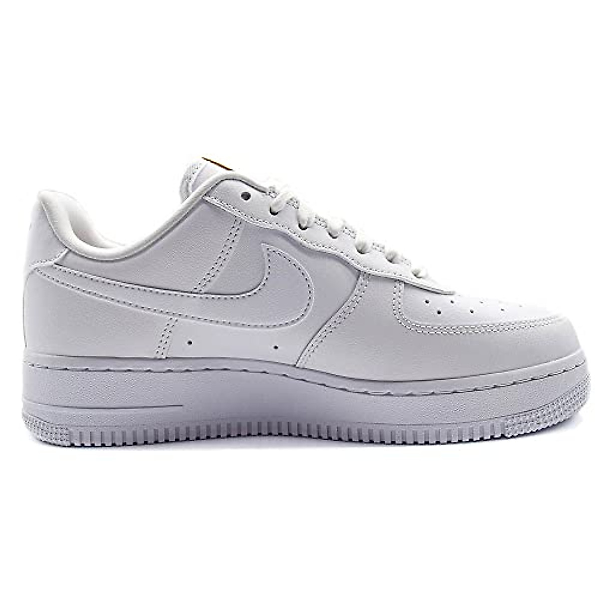 Nike Women's Air Force 1 Basketball Shoes, White/White-metallic Gold, 6.5