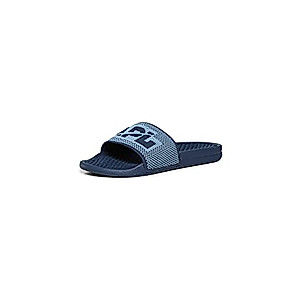 APL: Athletic Propulsion Labs Men's Big Logo Slides, Midnight/Ice Blue, 11 Medium US