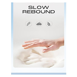 Generic Queen Mattress Topper, Pure Natural Latex Coconut Palm Mattress Topper, Softer Hardness - 3E Environmentally Friendly Coconut Palm - 7-Zone Support(Color:White,Size:59x75x3.15in)