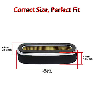 QHALEN Air Filter Compatible with Honda GXV160 Engine Lawn Mower Air Cleaner 17210-Z1V-003 (Black,Qty 2)