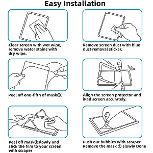 Tukellen Paper Screen Protector for iPad 10th 10.9 inch (2022) Drawing Writing Feels Like On Paper,Anti Glare Scratch Resistant Matte Film Compatible with Apple Pencil(2 Pack)