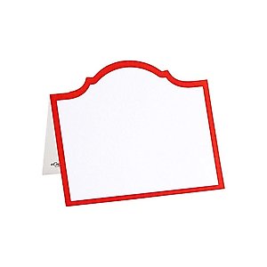 Caspari Arch Die-Cut Place Cards in Red - 40 Count