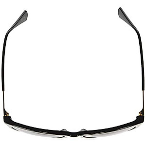 Ralph by Ralph Lauren Women's RA5248 Butterfly Sunglasses, Shiny Black/Polarized Dark Grey, 56 mm