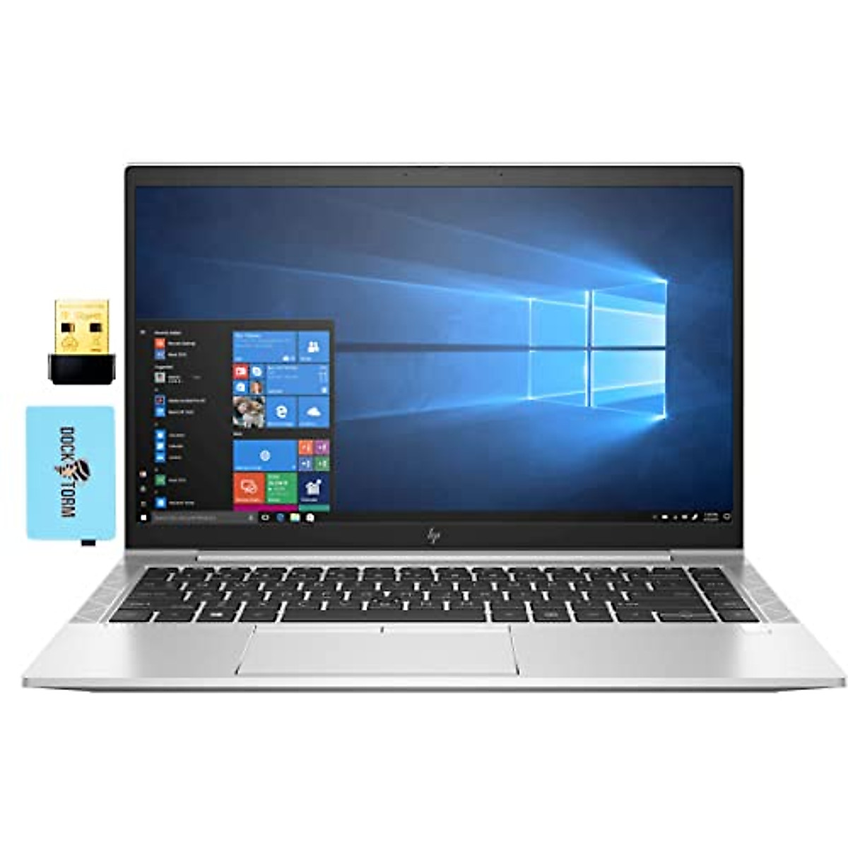 HP EliteBook 845 G7 14.0" FHD 60Hz IPS WLED Display Laptop (AMD Ryzen 5 PRO 4650U 6-Core, 16GB RAM, 512GB PCIe SSD, AMD Radeon, Backlit KB, Win 11 Pro) w/WiFi Dongle, Hub