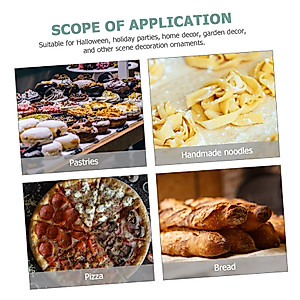 BESTonZON Pizza Dough Kneading Mat Silicone Bakeware Nonstick Bakeware Cookies Dough Pie Rolling Mat Reusable Baking Sheet Dough Pad Dough Rolling Pad Flour Pad Kitchen Accessory Silica Fondant Pad