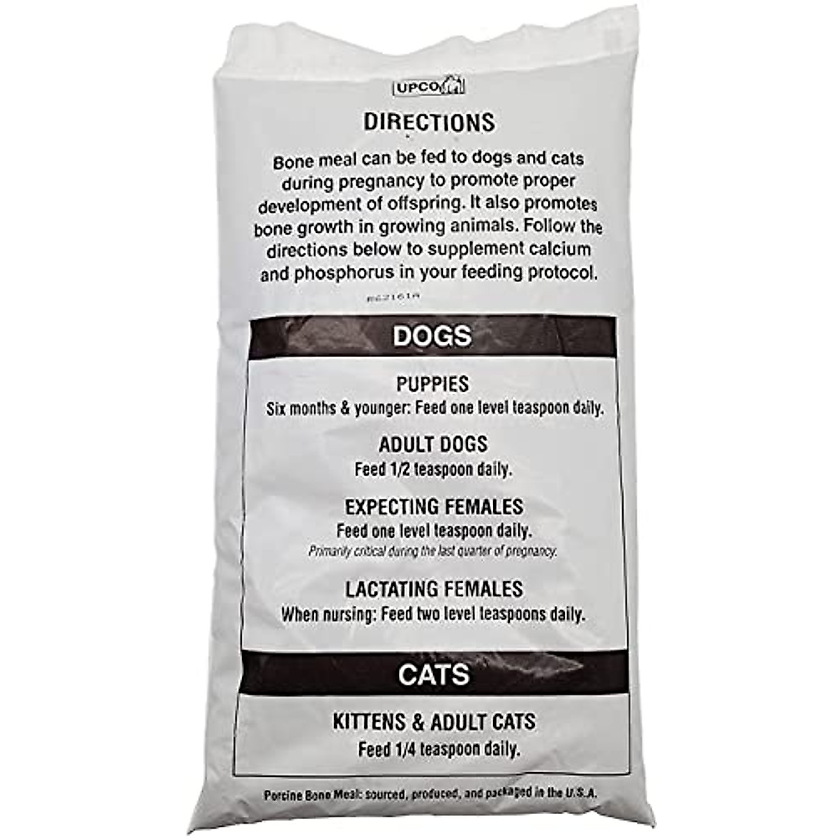UPCO Bone Meal Supplement for Dogs and Cats (1Lb Bag)