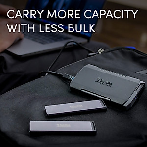 SanDisk Professional 2TB PRO-Blade Transport - Portable and Modular NVMe SSD, Up to 2000MB/s, USB-C, USB 3.2 gen 2x2, Solid State Drive - SDPM2NB-002T-GBAND